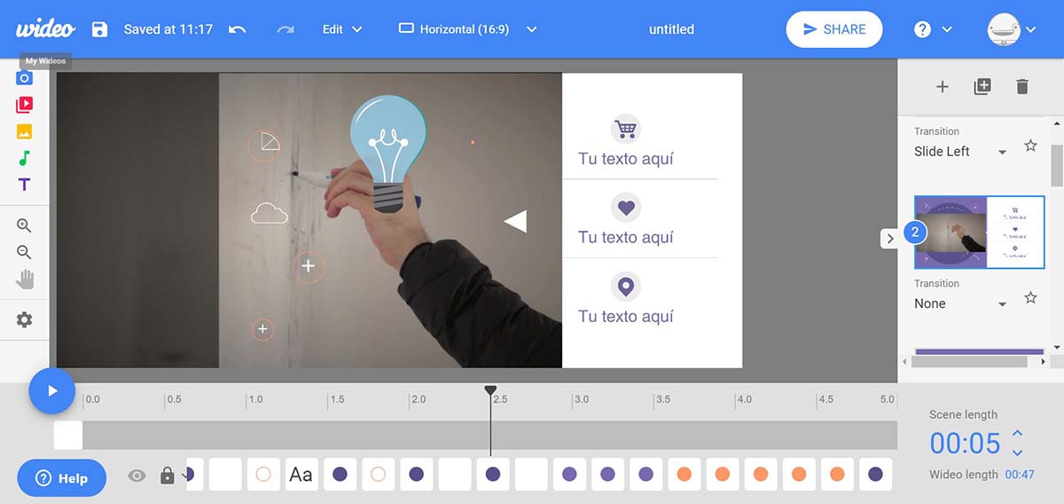 Editor de videos Online - Muy fácil de usar | Wideo