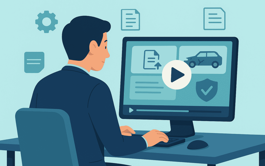 Automated insurance claim process tutorials - Wideo