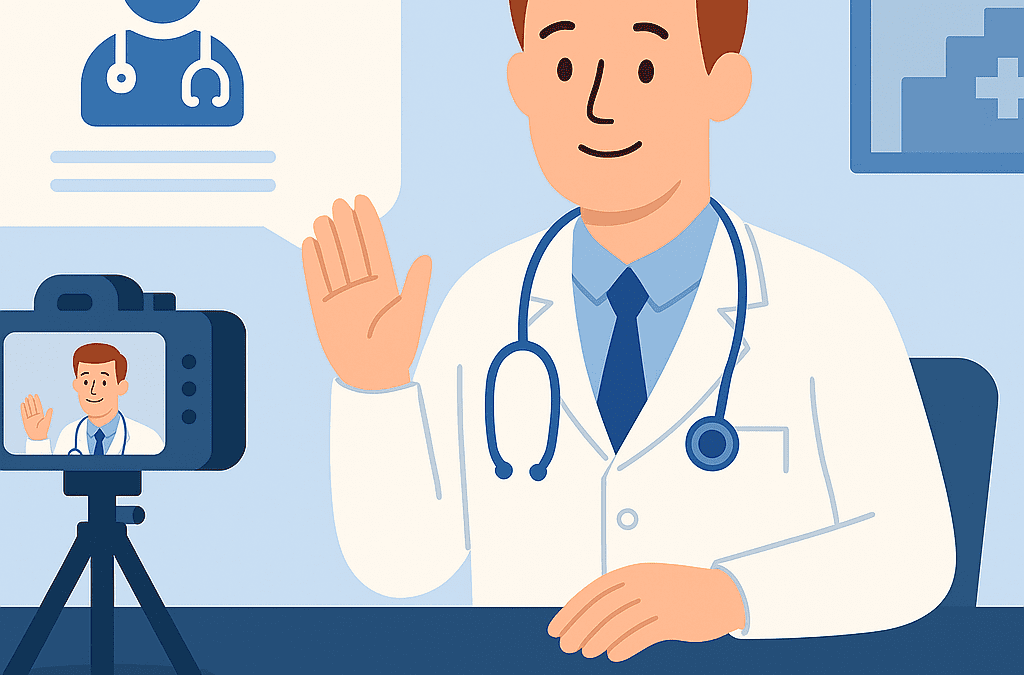 Automated doctor introduction videos in healthcare - Wideo